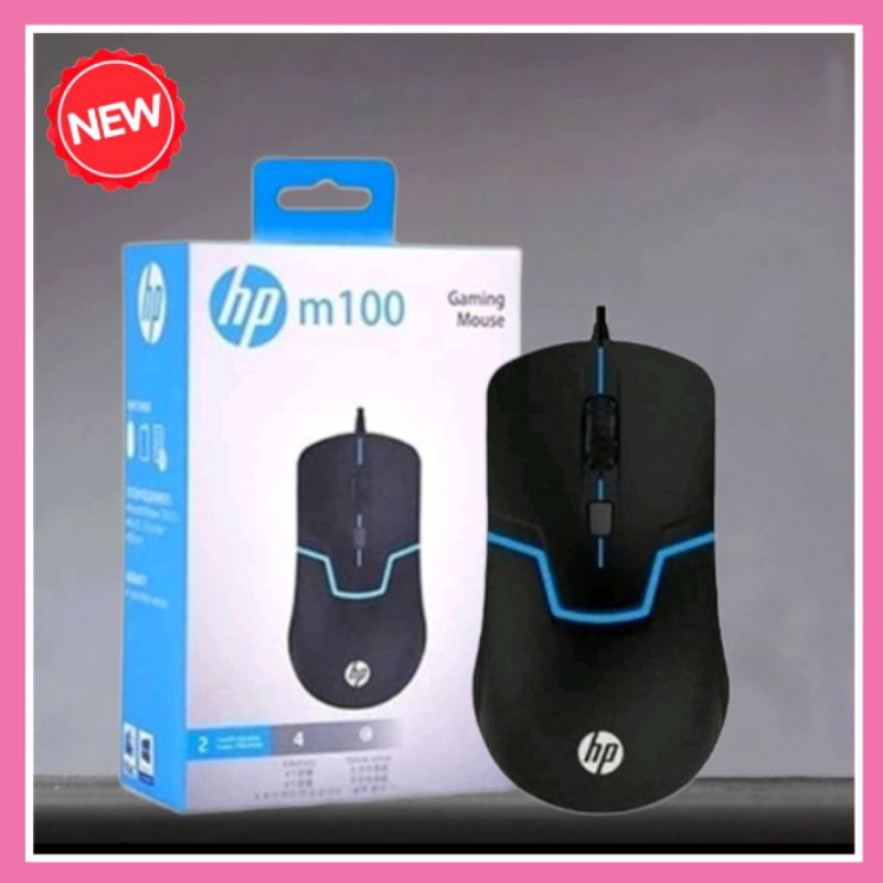 Jual Mouse Gaming HP M100 Optical USB Wired Mouse Kabel | Shopee Indonesia