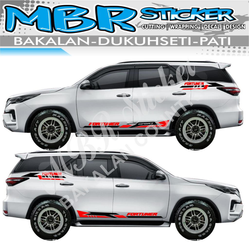 Jual CUTTING STIKER STRIPING FORTUNER,,STIKER STRIPING MURAH CUSTOM ...