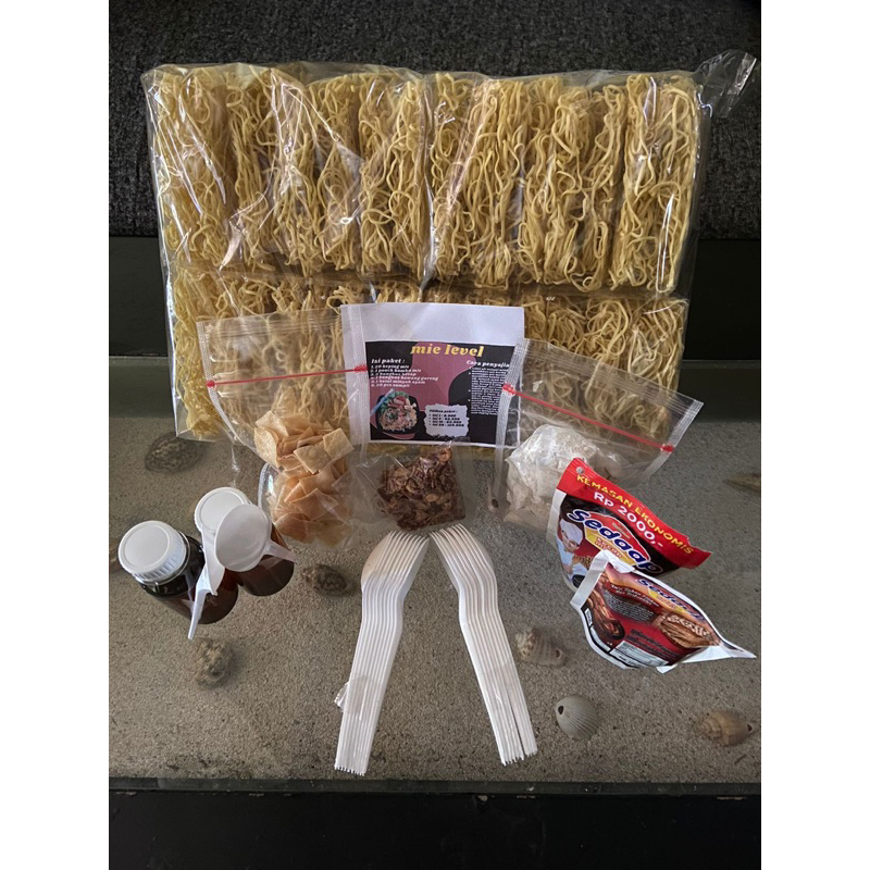 Jual paket usaha bahan baku mie level ( paket dobel 10 porsi ) | Shopee ...