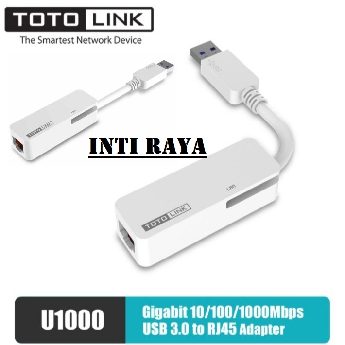 Jual Totolink U1000 Usb 3 0 With Rj45 Gigabit Ethernet Adapter Lan