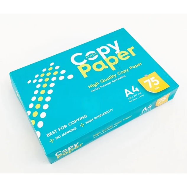 Jual Kertas HVS Copy Paper A4 75 gr 1 Rim / 75gr | Shopee Indonesia