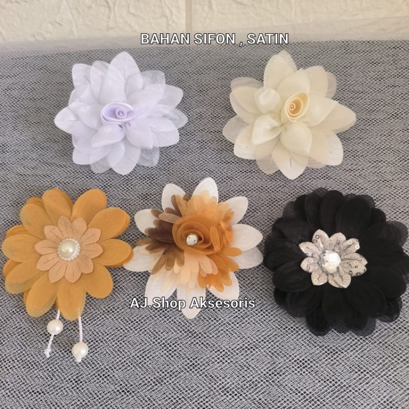 Jual SATUAN BUNGA APLIKASI BUNGA CRAFT UNTUK BAJU /JILBAB BERBAGAI ...
