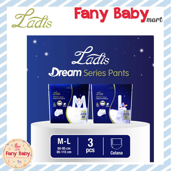 Jual LADIS DREAM MENSTRUATION PANTS 1 PACK X 3 PCS | Shopee Indonesia