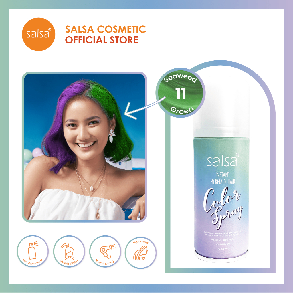 Jual SALSA Instant Mermaid Hair Color Spray - Semir Rambut Temporary ...