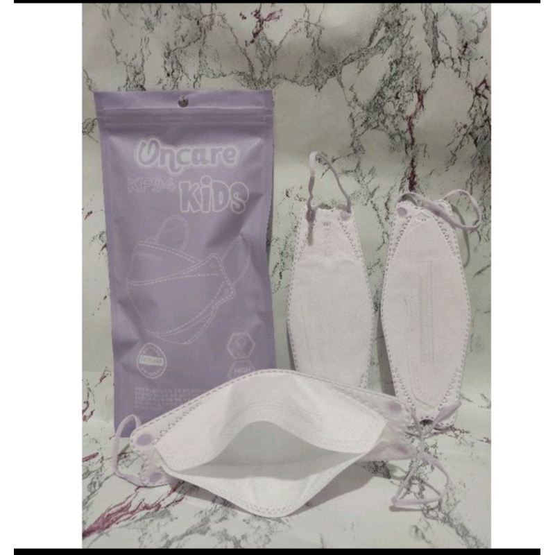 Jual Masker KF94 Oncare Anak Warna 4ply 1pack isi 10pc | Shopee Indonesia