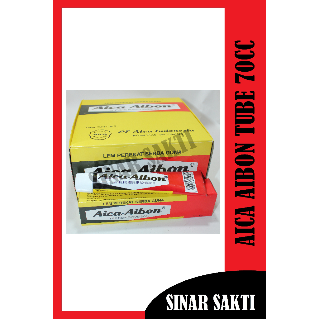 Jual LEM AICA AIBON 601 70CC / 40GR / 40 GRAM (AIBON TUBE BESAR ...