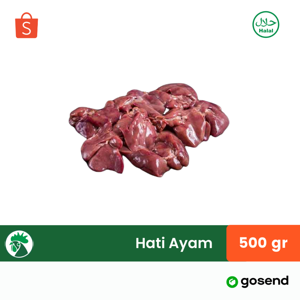 Jual Hati Ayam Potong 500 gr | Jeroan Ayam Broiler | Shopee Indonesia