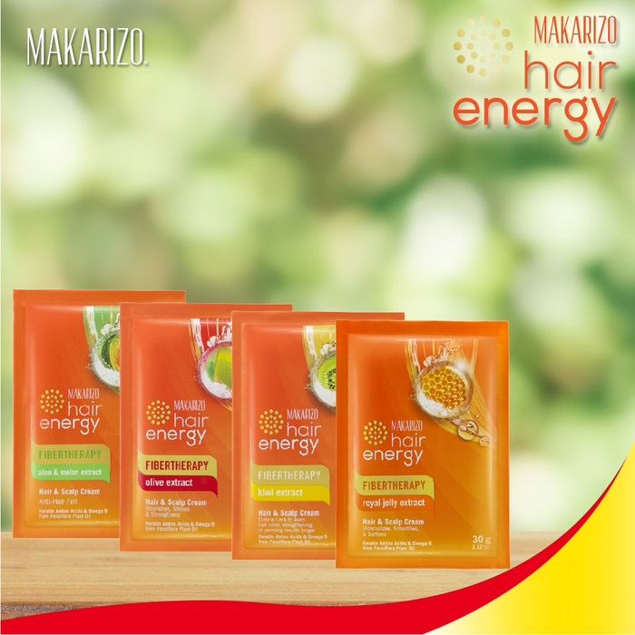 Jual MAKARIZO Hair Energy Fibertherapy Hair & Scalp Creambath 30ml 60ml ...