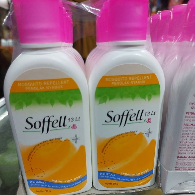 Jual soffel botol penolak nyamuk 60g wangi kulit jeruk | Shopee Indonesia