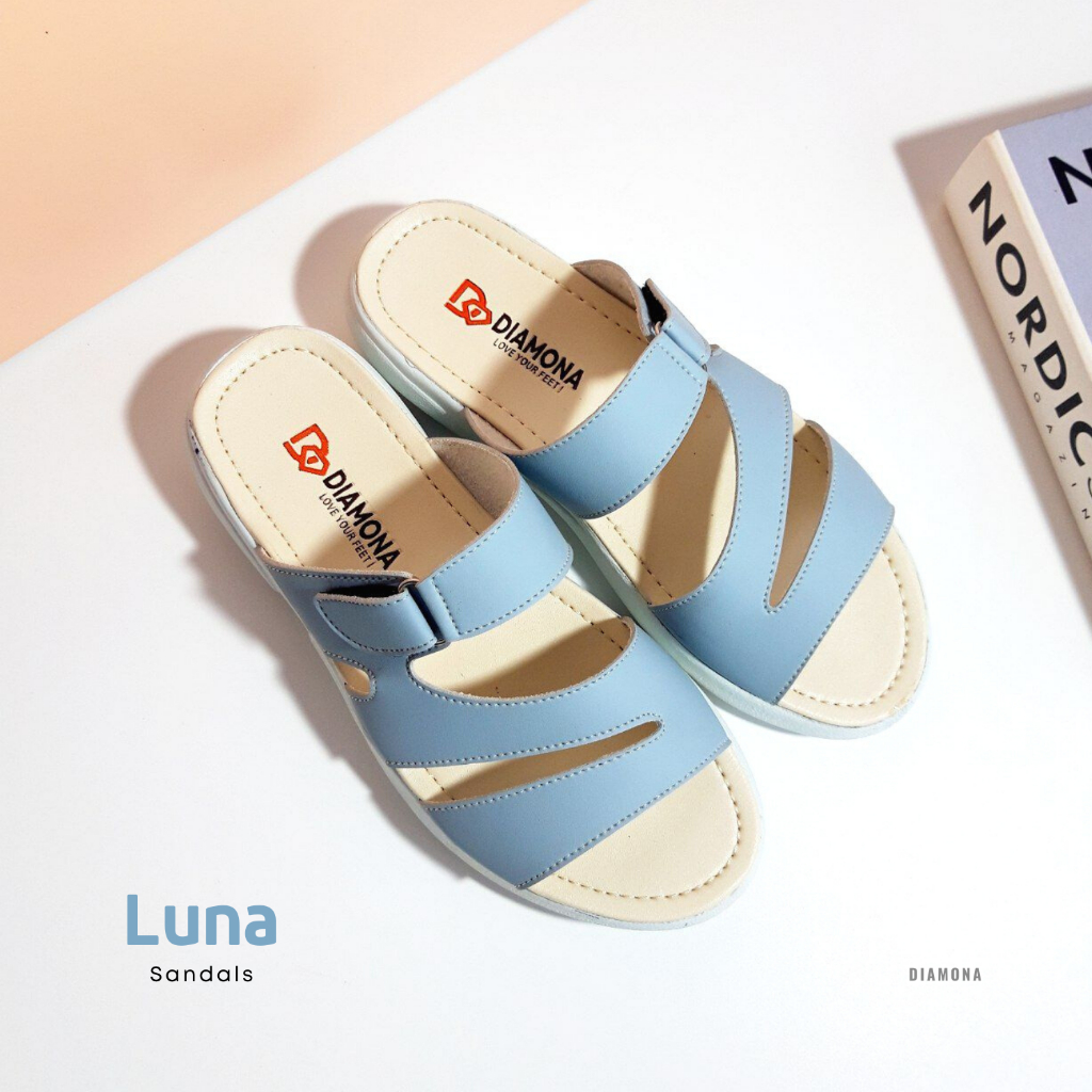 Jual sandal wanita luna simpel elegan cocok untuk santai ataupun jalan ...