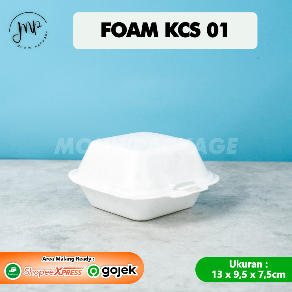 Jual KOTAK MAKAN STEROFOAM / STYROFOAM BURGER / FOAM BURGER / STYROFOAM ...