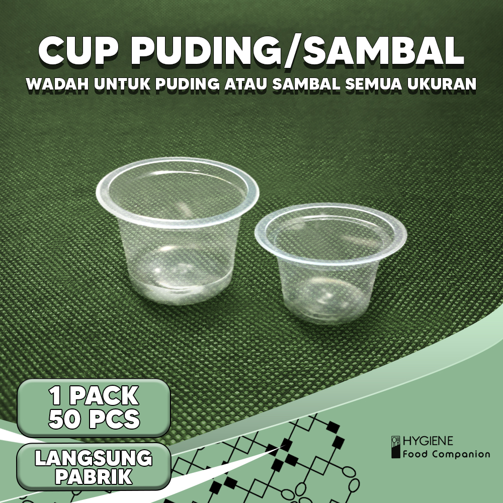 Jual Mika Cup Sambal Bening isi 50 pcs 60ml 90ml Cup Saos Saus Plastik ...