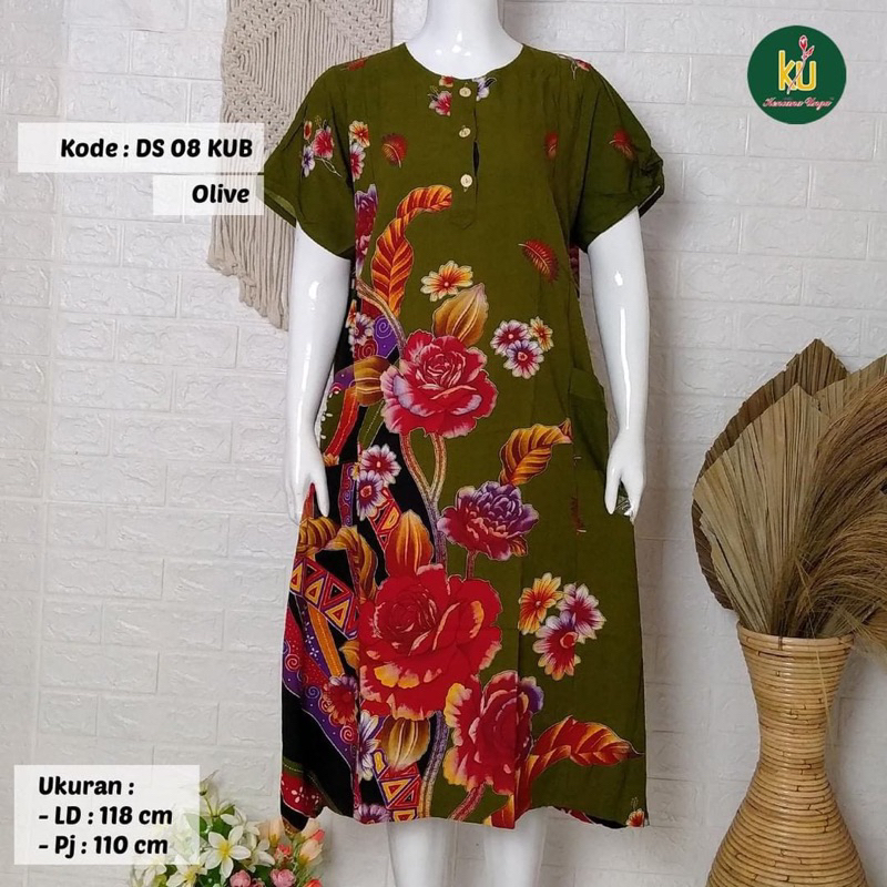 Jual Batik Kencana Ungu Terbaru Model 08 Label Biru Daster Kekinian ...