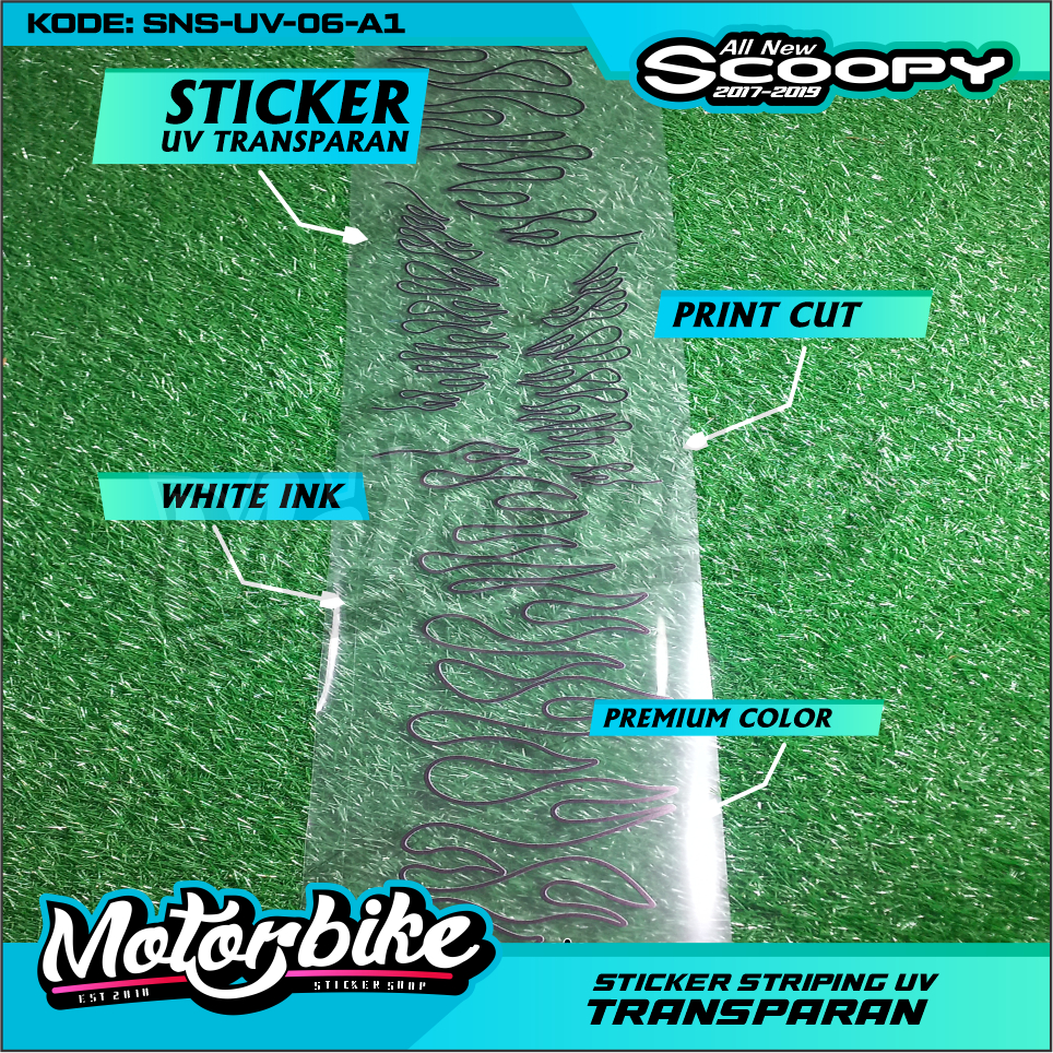 Jual Stiker Striping Transparan Scoopy All New Tahun 2017-2019 Motif ...