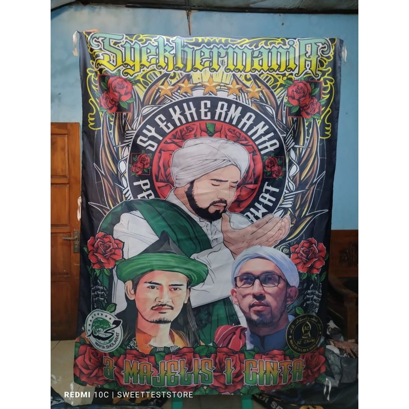 Jual ready stok BENDERA HABIB, BENDERA SYEKHERMANIA FULL PRINTING ...