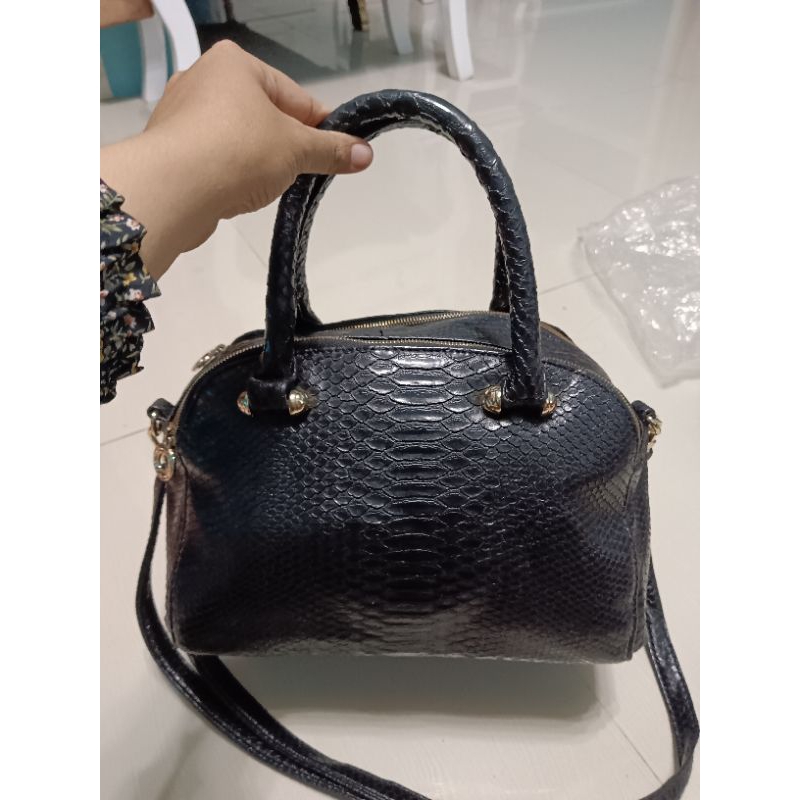 Jual tas kulit asli motif ular | Shopee Indonesia