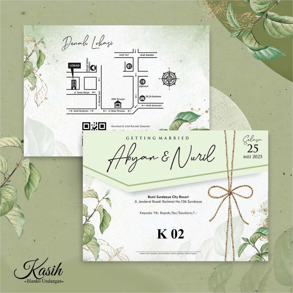 Jual UNDANGAN PERNIKAHAN AESTHETIC FULL COLOUR - UNDANGAN NIKAH BLANKO ...