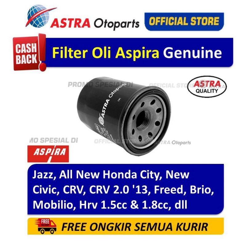Jual FILTER OLI SARINGAN OLI FREED BRIO JAZZ CITY MOBILIO HRV | Shopee ...