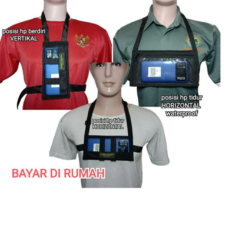 Jual PROMO 3 in 1 Strap Holder Hp Dada Tas Hp Video Touring Termurah ...