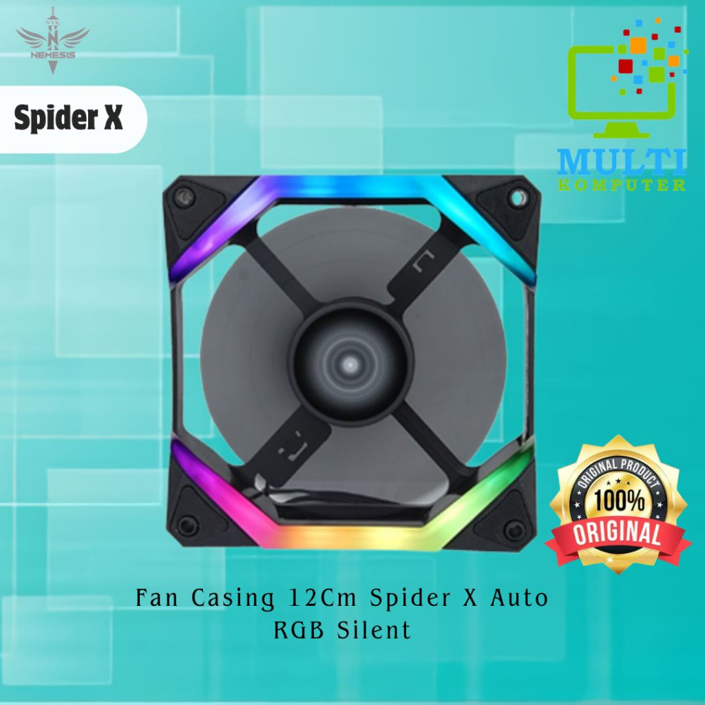 Jual Nyk Fan Casing 12Cm Spider X Auto RGB Silent | Shopee Indonesia
