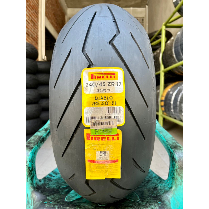 Jual E PIRELLI DIABLO ROSSO 3 240/45-17 BAN LIMBAH MOGE GAMBOT TAPAK LEBAR BIG BLOCK DUAL ...