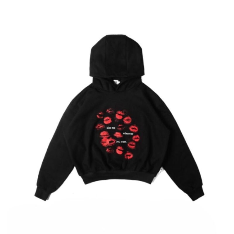 Jual HODDIE TELEPATI CHE KISS ME BLACK | Shopee Indonesia
