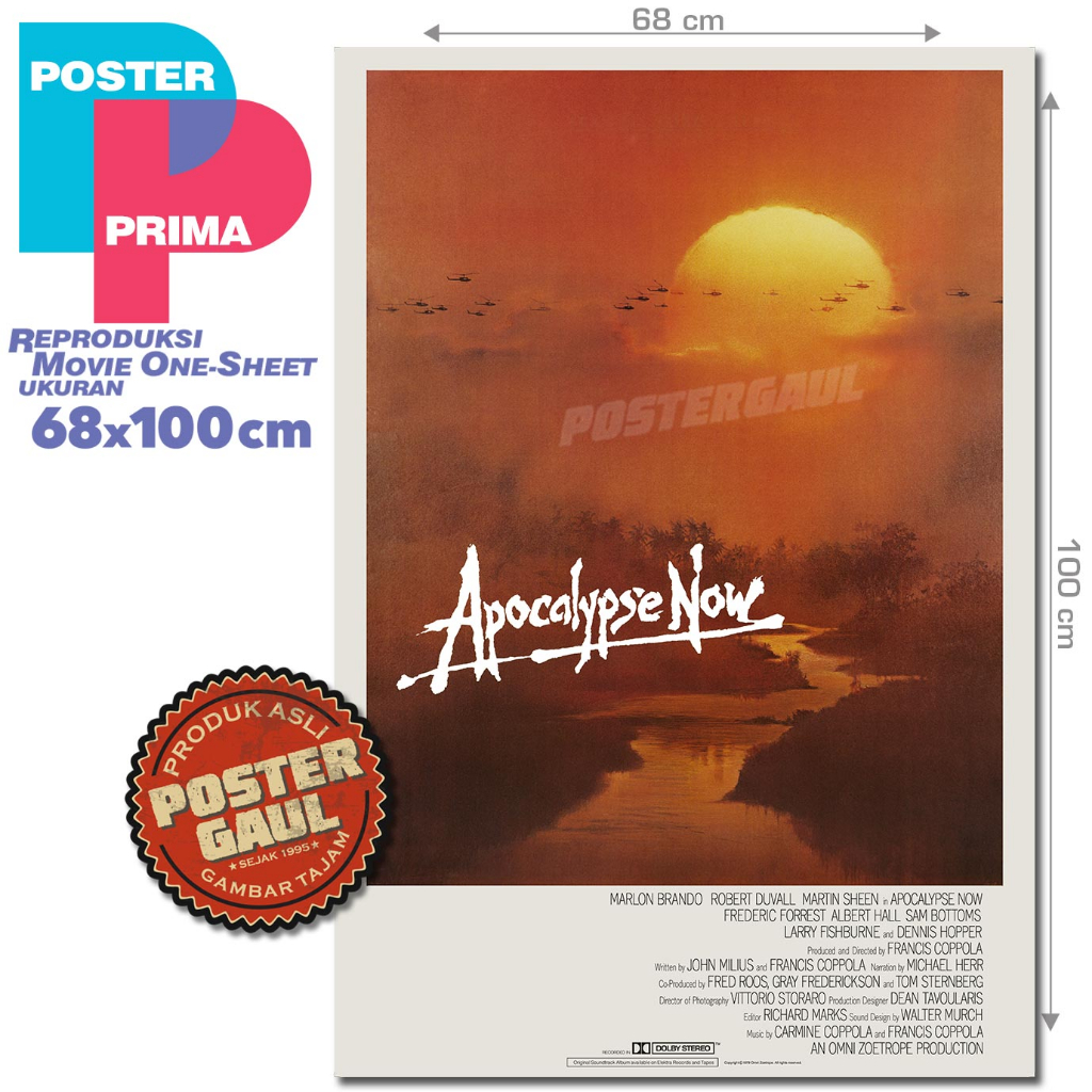 Jual Poster Prima Reproduksi Movie One-Sheet APOCALYPSE NOW (Versi ...