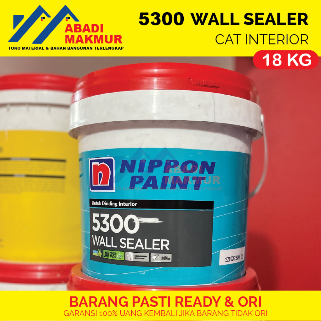Jual Cat Dasar Nippon 5300 Wall Sealer Primer Interior PAIL (18 KG ...