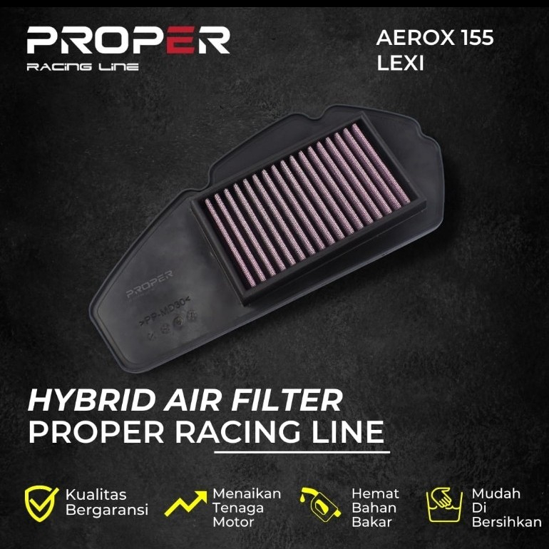 Jual Hybrid Air Filter Yamaha Aerox 155 dan Lexi Proper Racing Line ...