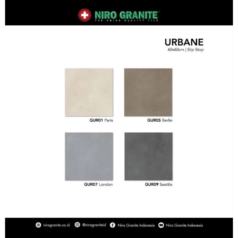Jual NIRO GRANITE GUR09 URBANE Seattle 60x60 granit niro industrial ...