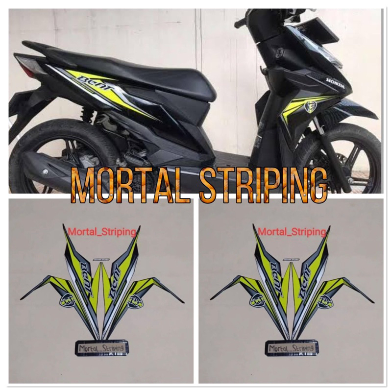 Jual STICKER STRIPING FULL SET LIS LIST BODI HONDA MOTOR BEAT FI ESP ...