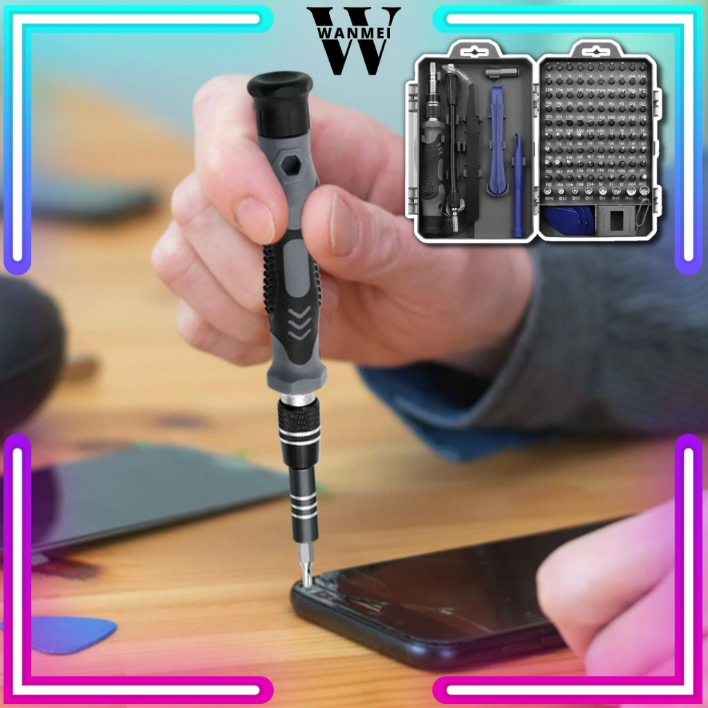 Jual Obeng Set 115 in 1 obeng hp Multifungsi Alat Bongkar Mini Precision Untuk Smartphone Laptop ...