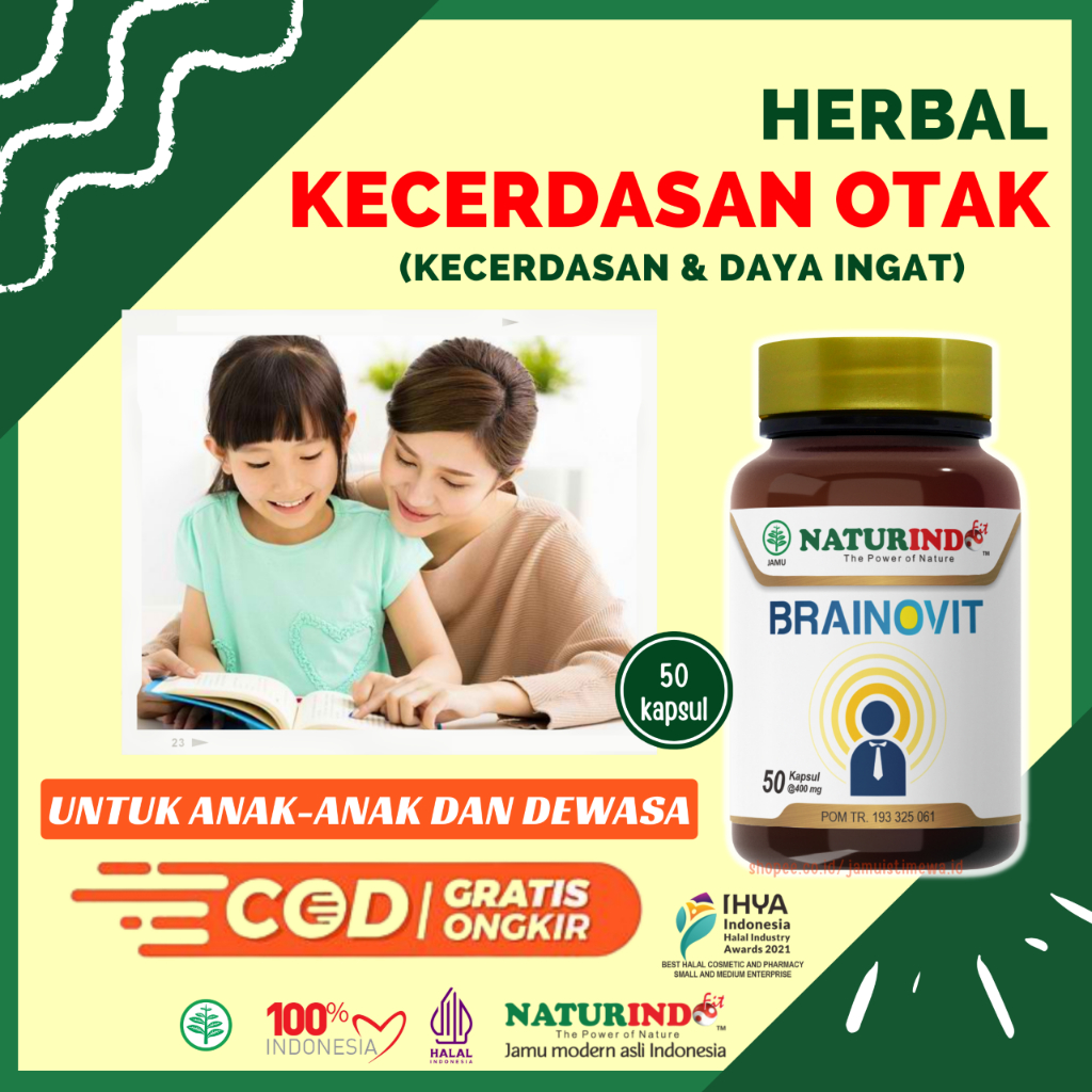 Jual Suplemen Nutrisi Otak Tingkatkan Kecerdasan Daya Ingat Vitamin ...