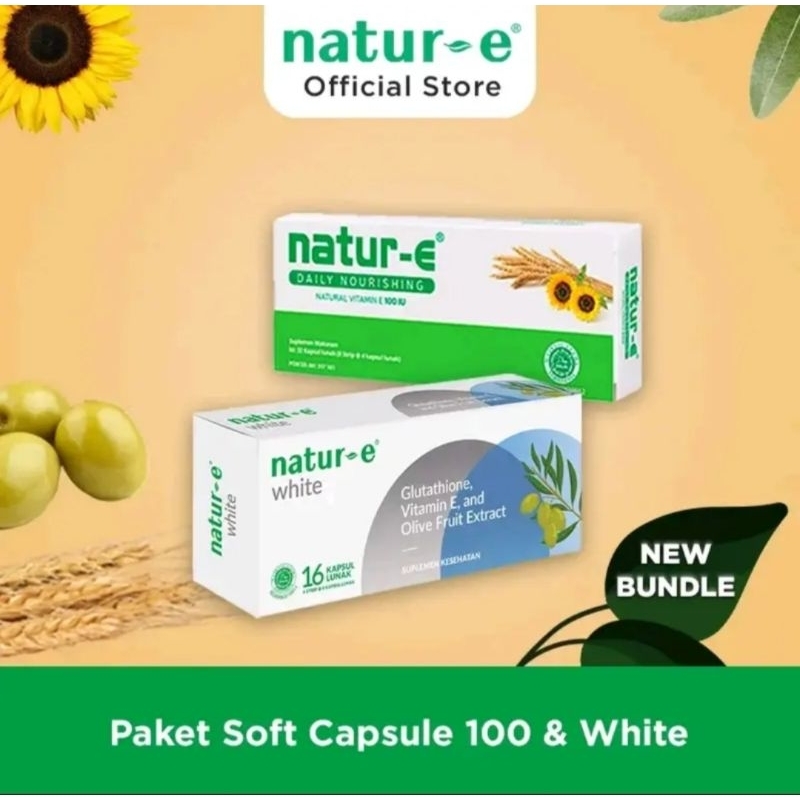 Jual Natur-E Soft Capsule 100 IU & White 32s | Shopee Indonesia