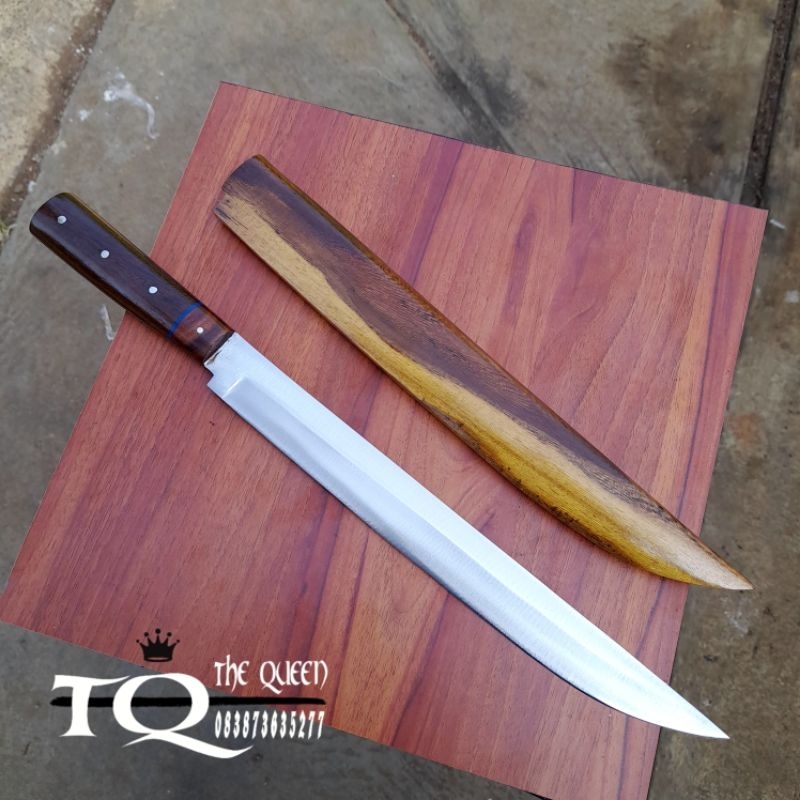 Jual Pisau Dapur Pisau Fillet bahan gergaji batu gagang full | Shopee ...