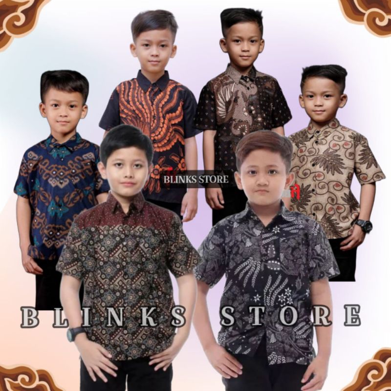 Jual Kemeja Batik Anak - batik anak - baju batik anak laki laki umur 6 ...