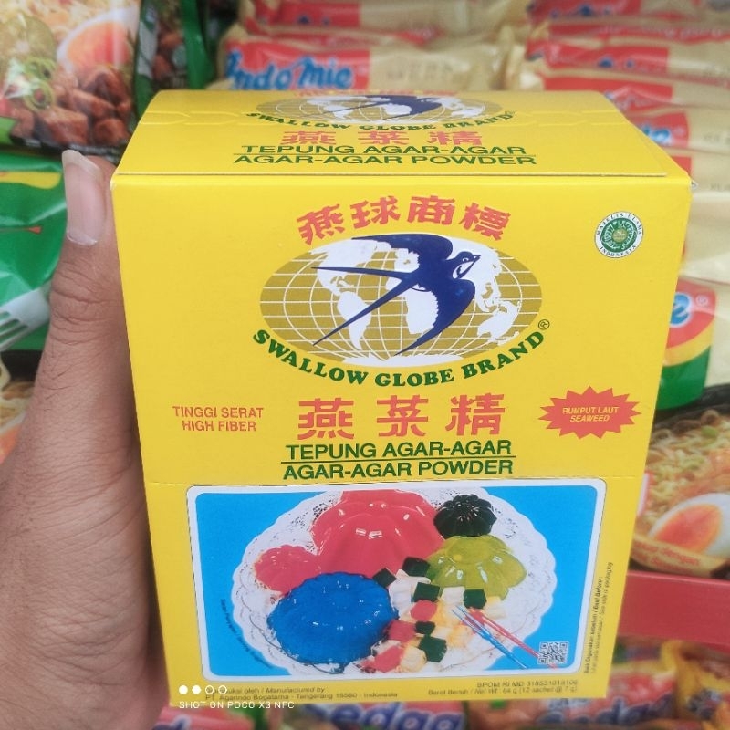Jual Swallow Agar Agar Powder Putih Cap Walet 7Gr | Shopee Indonesia