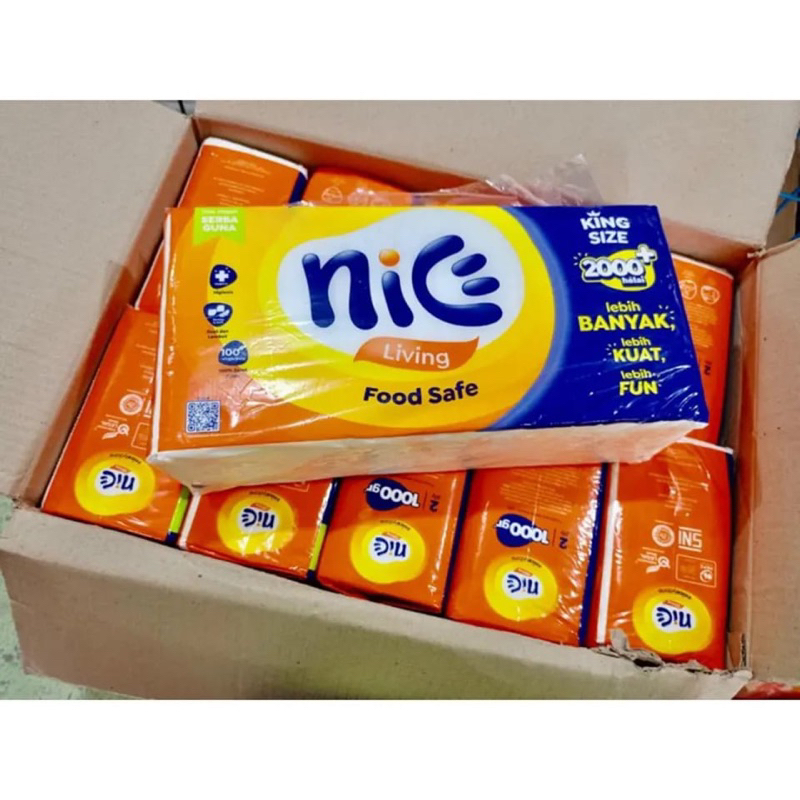 Jual TISSUE NICE 1000 GRAM 2 PLY NICE 1000 ISI LEBIH BANYAK NICE 1000 ...