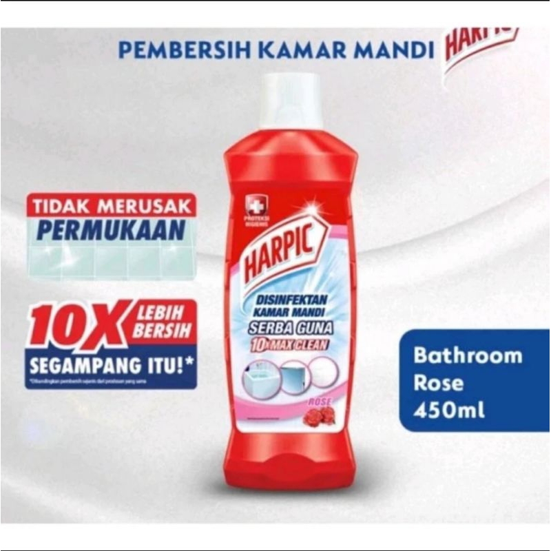 Jual HARPIC PEMBERSIH KAMAR MANDI ROSE & LIME 500ML | Shopee Indonesia