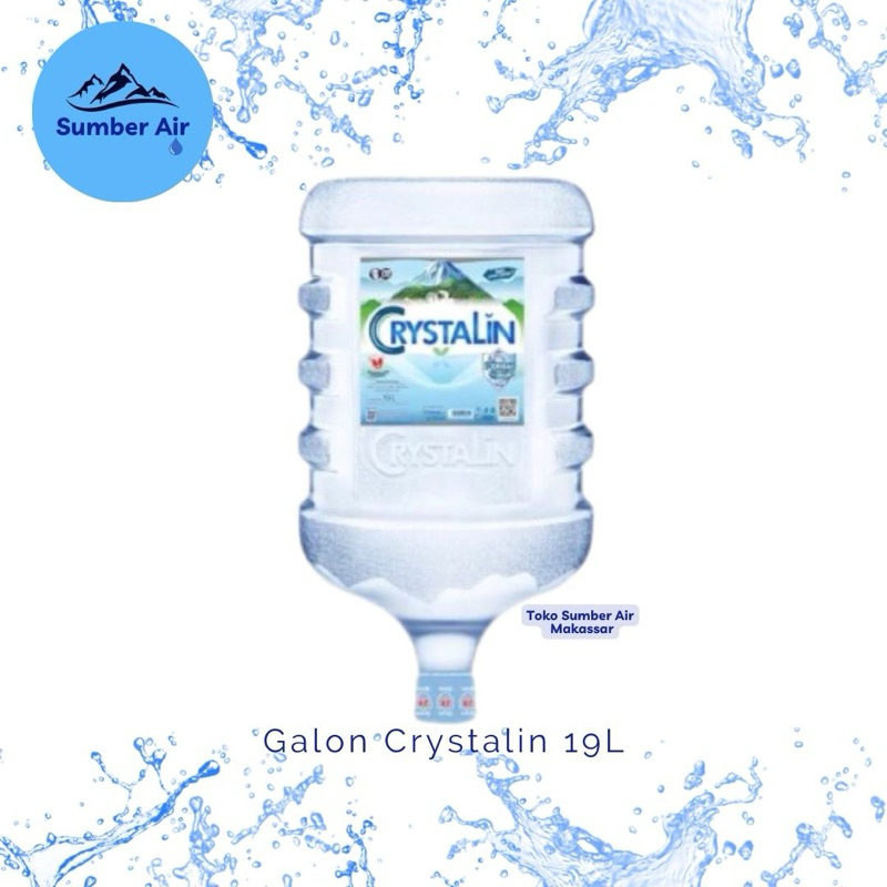 Jual Air Galon Crystalin 19 Liter (Galon baru + isi) | Shopee Indonesia