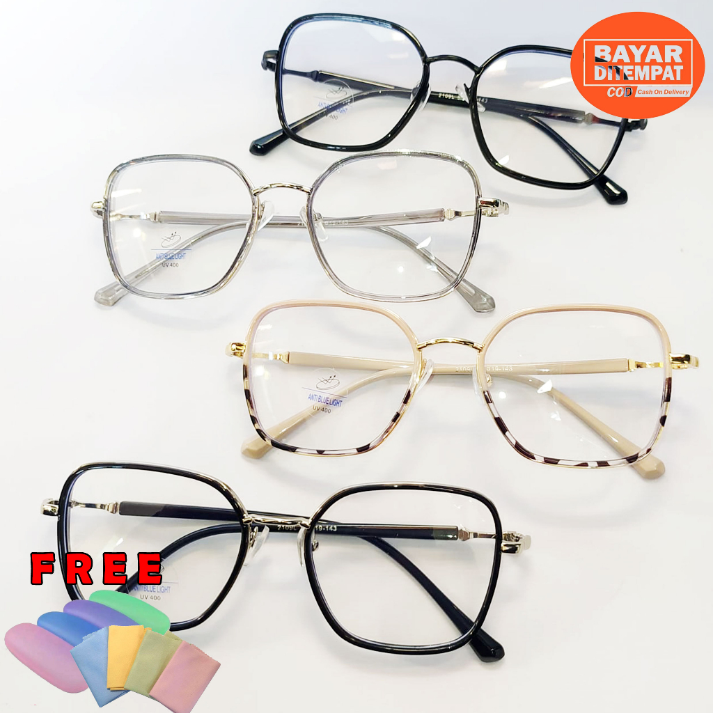Jual TAKANA - Frame Kacamata Kotak Bahan Besi 2109L | Shopee Indonesia
