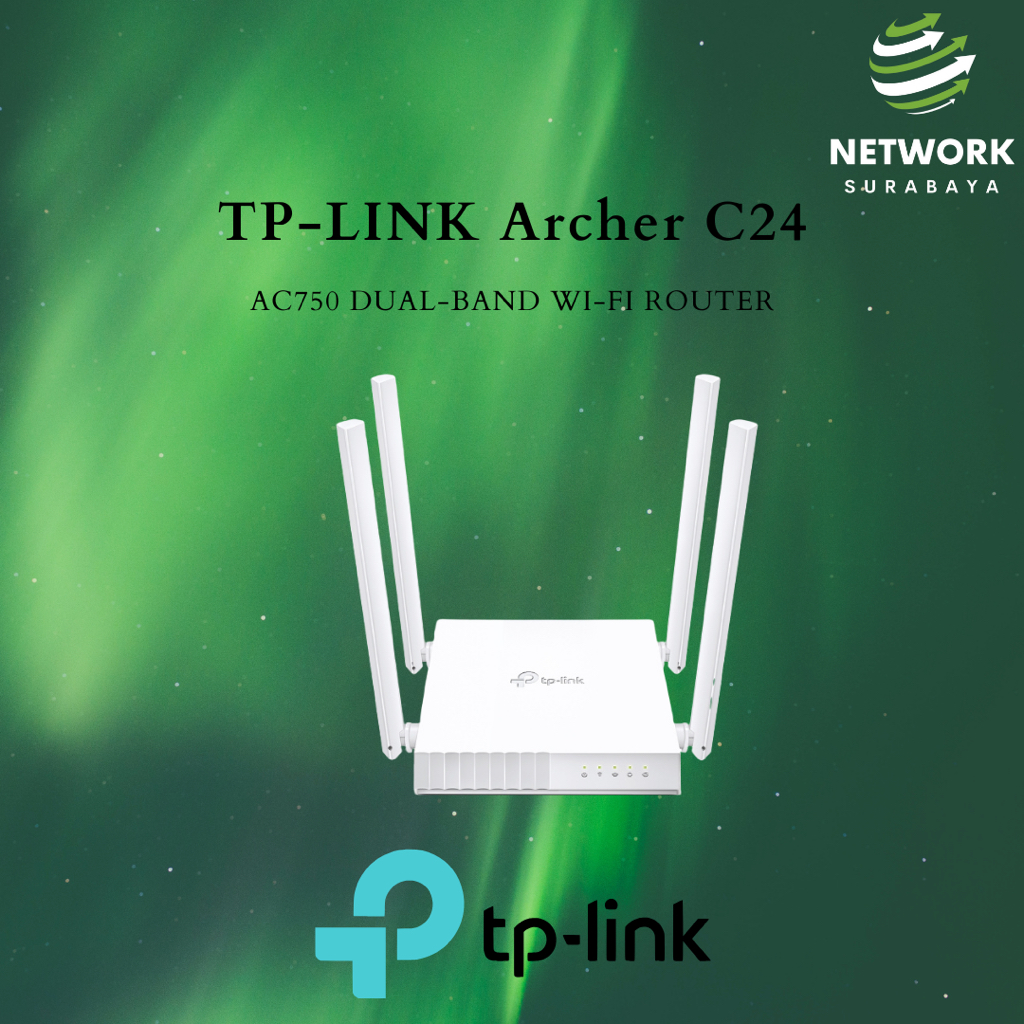 Jual TP-Link Archer C24 AC750 Dual-Band Wi-Fi Router High Speed Wi-Fi | Shopee Indonesia