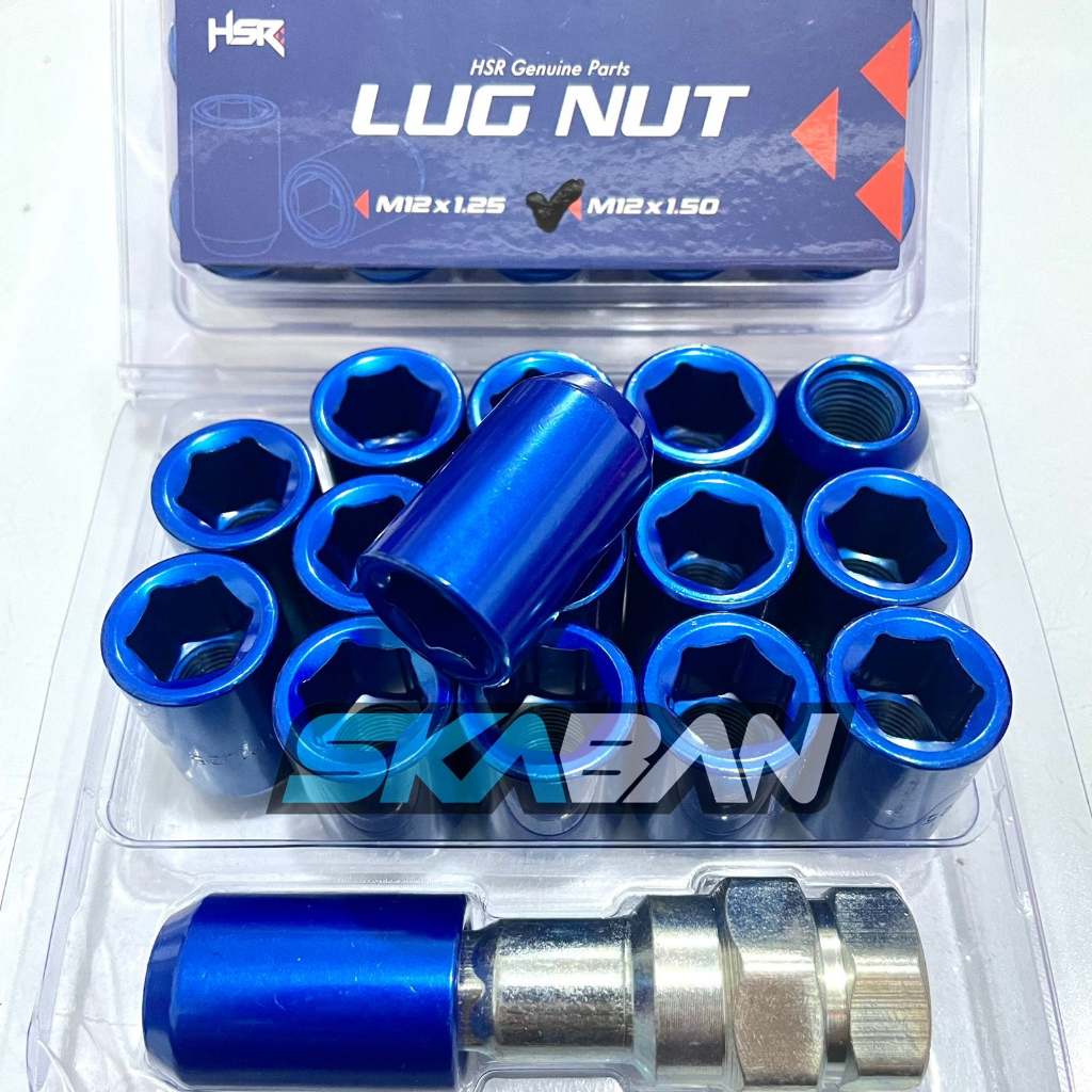 Jual MUR SENEKA 1,5 BLUE 32mm HSR (BAUT RODA MOBIL KUNCI L WARNA ...