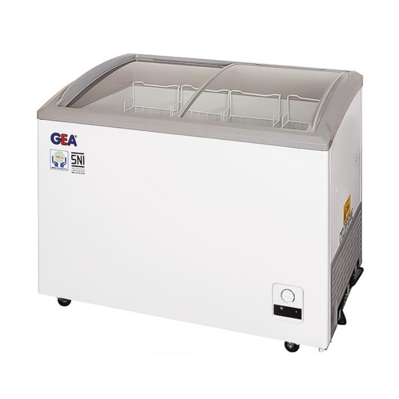 Jual SD-303 GEA Sliding Curve Glass Freezer SHOWCASE BEKAS | Shopee ...