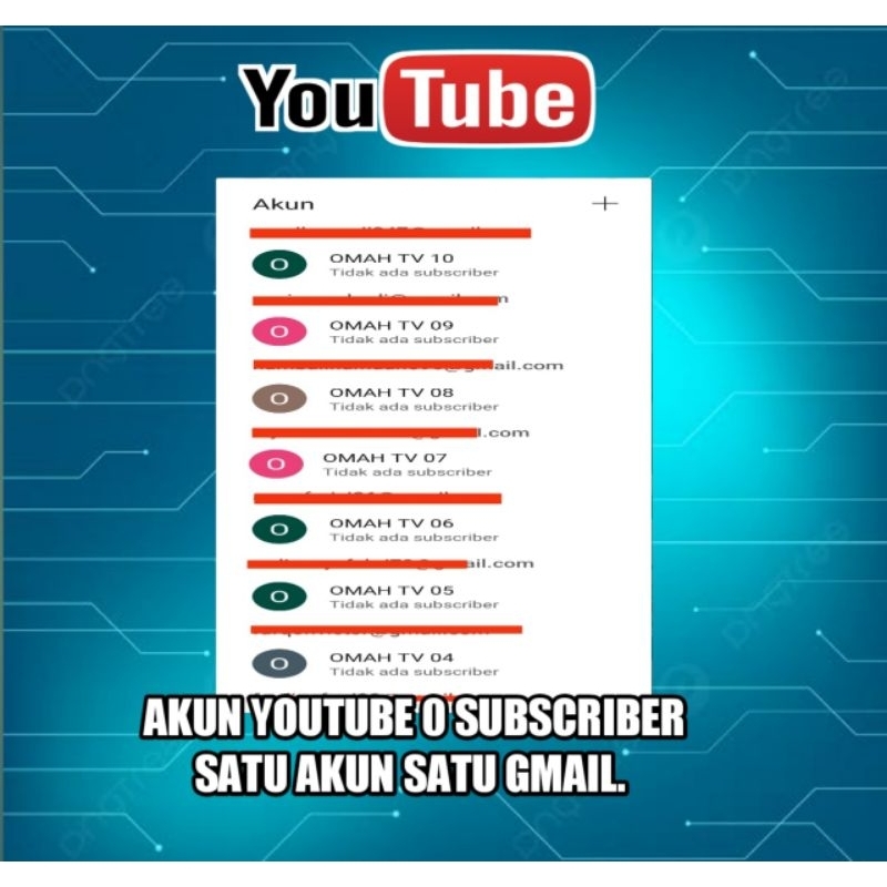 Jual AKUN YOUTUBE 0 SUBSCRIBER+FRESH GMAIL.COM | Shopee Indonesia