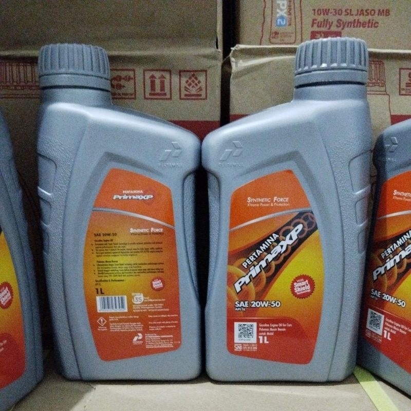 Jual oli prima xp 1 liter SAE 20W-50 6 botol (dus) | Shopee Indonesia
