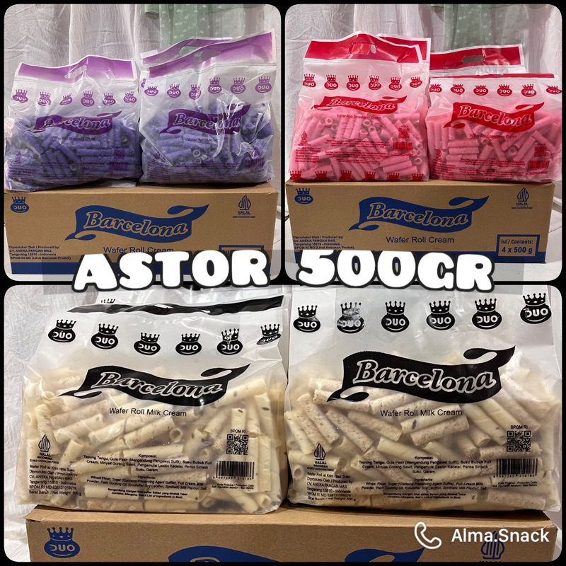 Jual ASTOR MINI KEMASAN 500gram BARCELONA | Shopee Indonesia