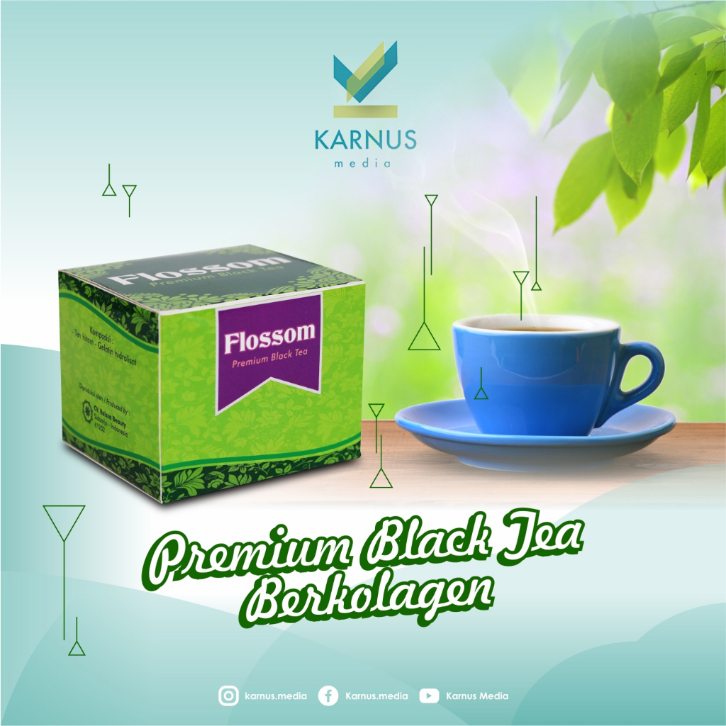 Jual Flossom Teh Hitam Premium Berkolagen | Shopee Indonesia