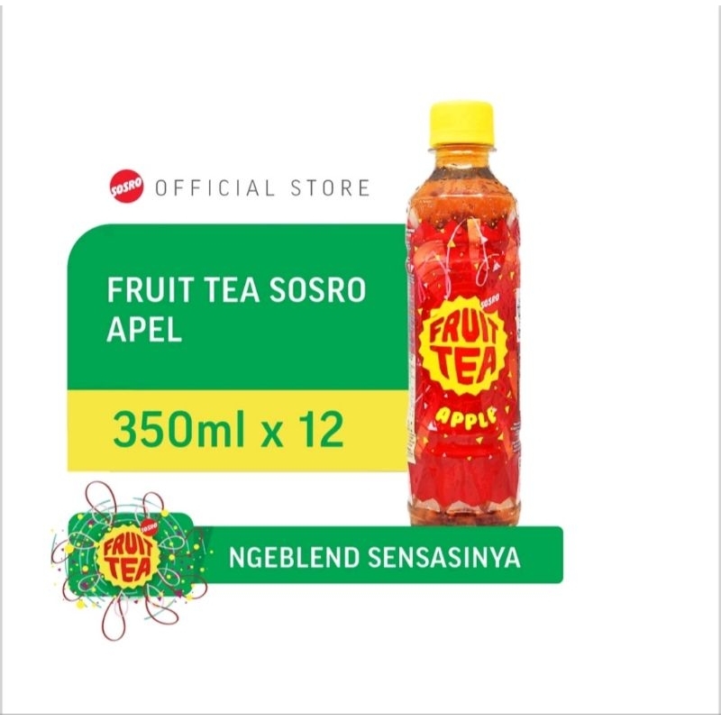 Jual FRUIT TEA SOSRO 350ml x 12pcs | Shopee Indonesia