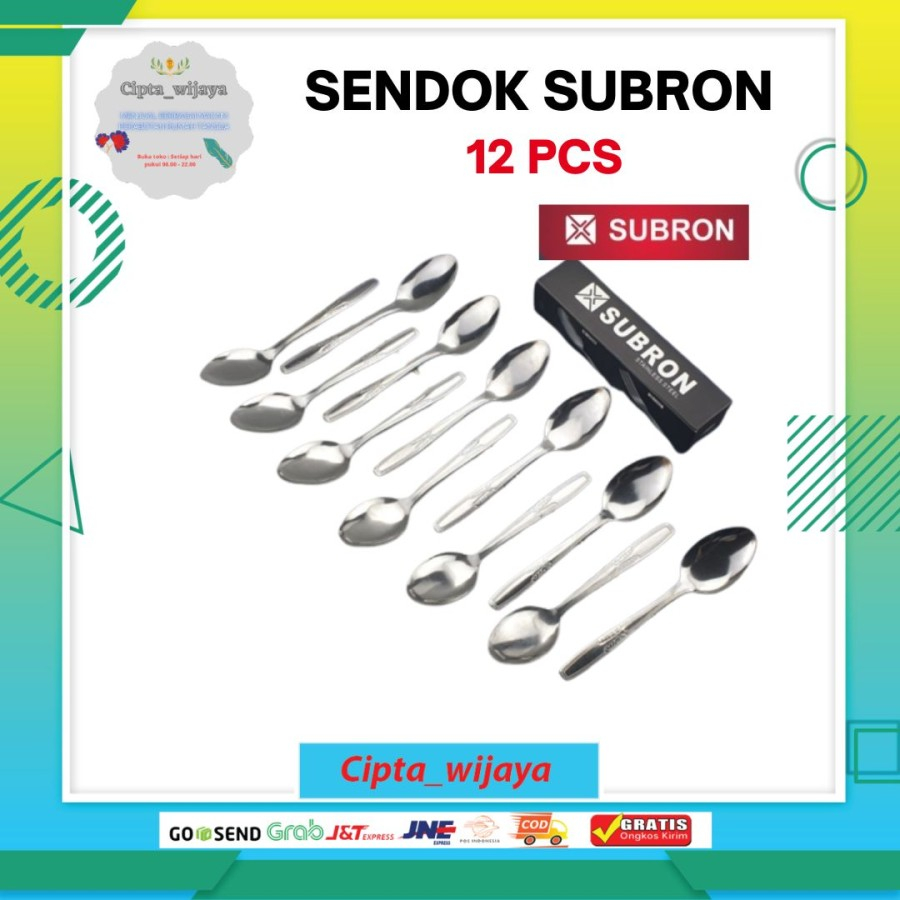 Jual Sendok Makan SUBRON Stainless Steel 12Pcs | Shopee Indonesia